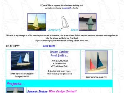 Simplicity Boats Home Page - cached - the Boat Design and Boat Building ...