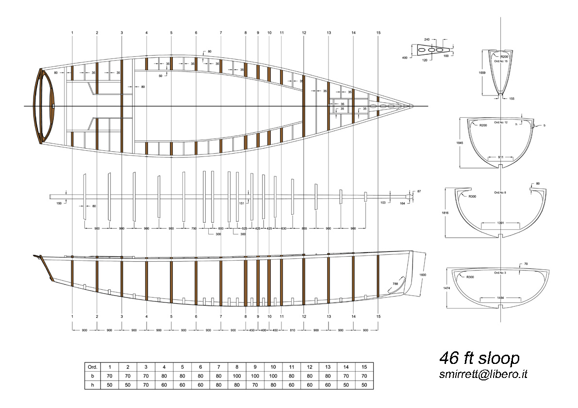 46 ft sloop_ smirrett@libero.it | Boat Design Net